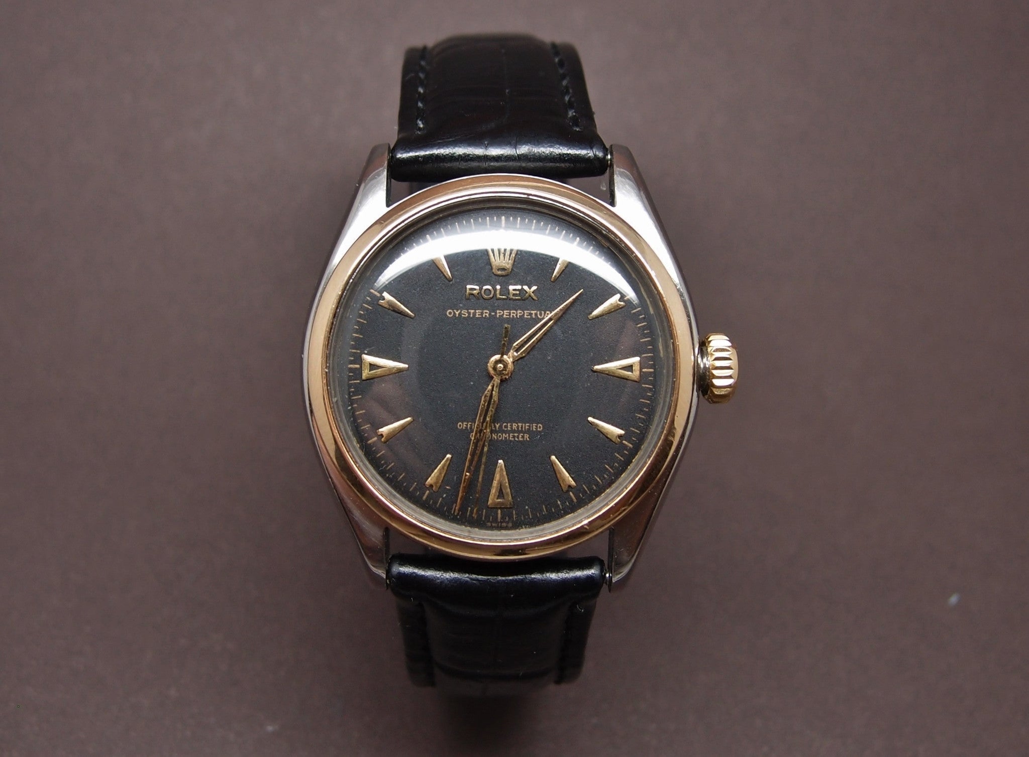 Montre Rolex "vintage" ref 6084 oyster perpetual de 1951 – Benoit Joaillier
